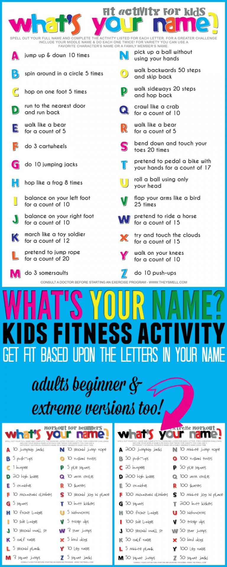 Free Fitness Activity for Kids Printable - 24/7 Moms