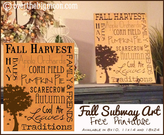 Free Fall Subway Art - 24/7 Moms