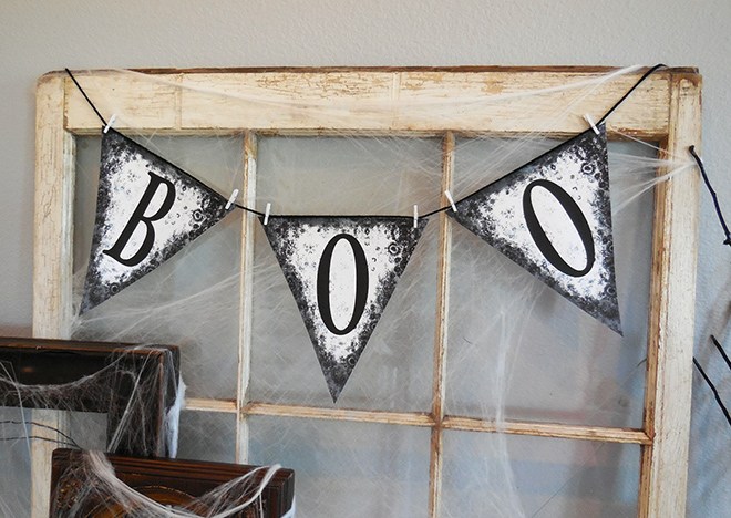 Free Halloween Boo Banner Free Printable - 24/7 Moms