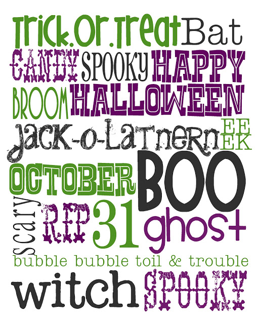 Free Halloween Subway Art Printable - 24/7 Moms
