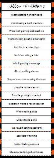 Free Halloween Charades Printable - 24/7 Moms