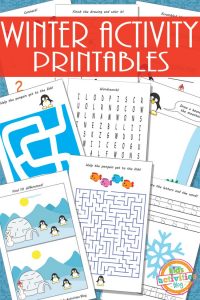 Free Winter Activity Printables - 24/7 Moms