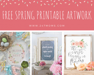 Free Spring Printable Artwork - 24/7 Moms