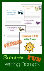 Free Summer Writing Prompt Printables - 24/7 Moms