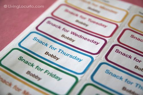 Free School Snack Labels Printables - 24/7 Moms