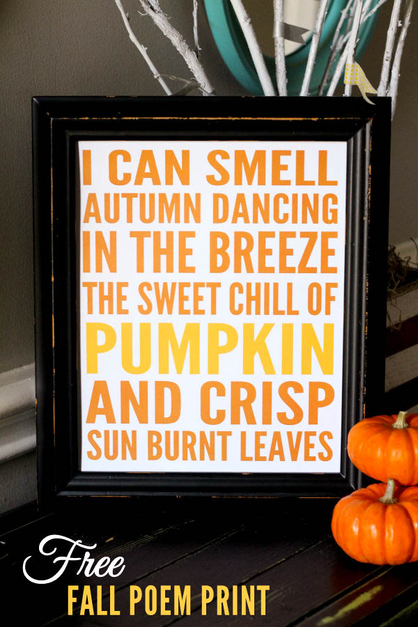 Free Fall Poem Printable - 24/7 Moms