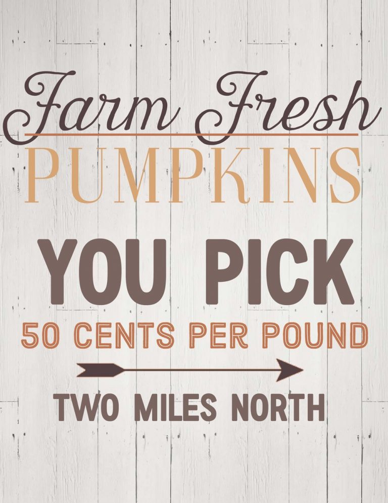 Free Fall Farmhouse Printables - 24/7 Moms