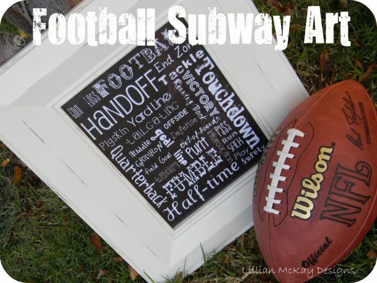 Free Football Subway Art Printable - 24/7 Moms