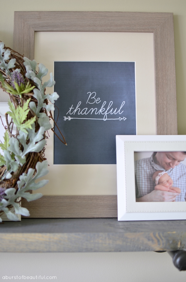 Free Be Thankful Printable - 24/7 Moms