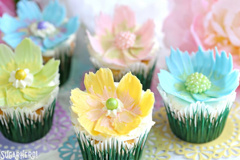 Easy Chocolate Flower Cupcakes Recipe - 24/7 Moms