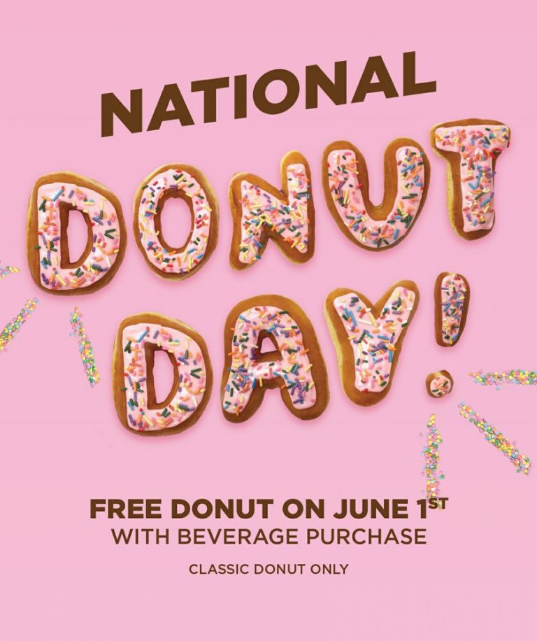 FREE Donut at Dunkin’ Donuts on June 1 - 24/7 Moms