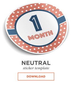 FREE Baby Month Sticker Printables - 24/7 Moms