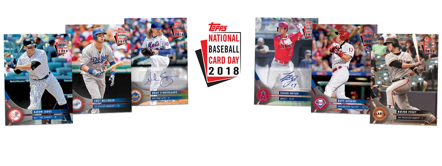 FREE Pack of Exclusive Topps National Baseball Card Day Cards ~ 8/11/18 ...