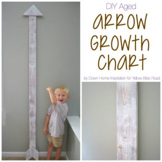 Build an Aged DIY Arrow Growth Chart - 24/7 Moms