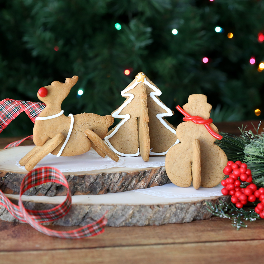 Adorable 3D Gingerbread Christmas Cookies - 24/7 Moms