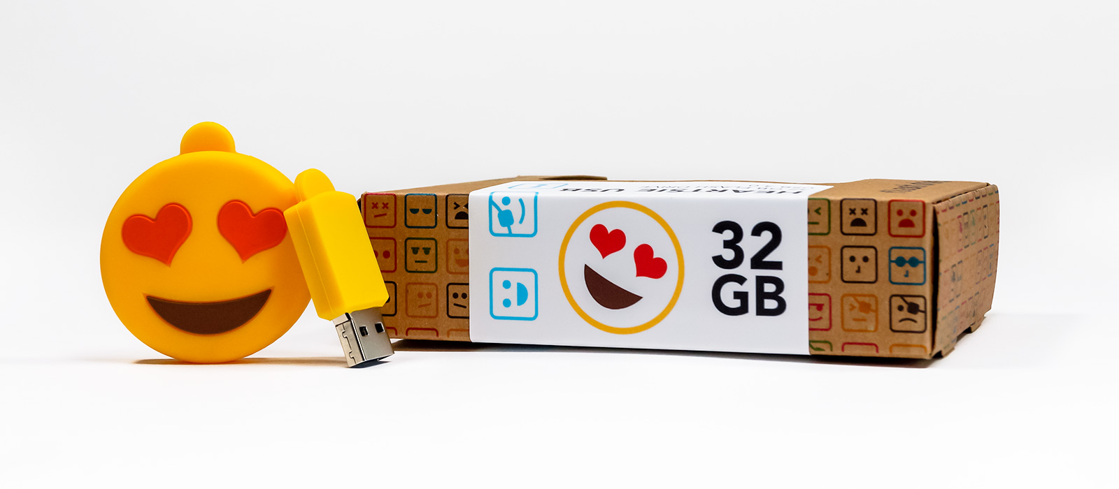 Emoji Shaped Flash Drives, from USB Memory Direct - 24/7 Moms