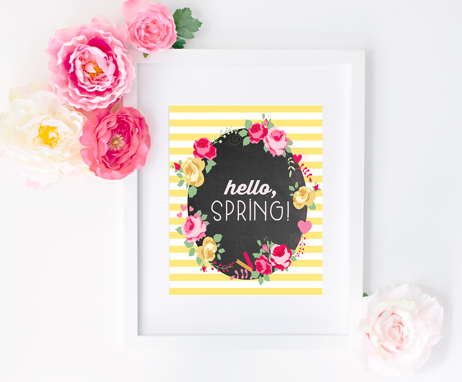"Hello, Spring!" FREE Printable - 24/7 Moms