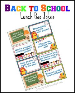 13 Free Lunch Box Printables - 24/7 Moms