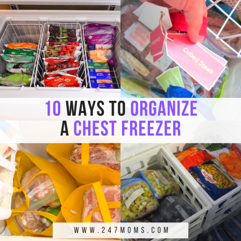 10 Ways To Organize a Chest Freezer - 24/7 Moms