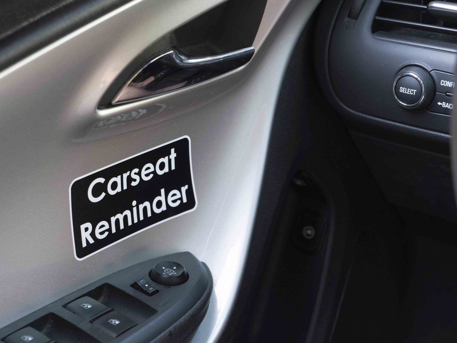 Backseat Baby Car Seat Sticker Reminders - 24/7 Moms