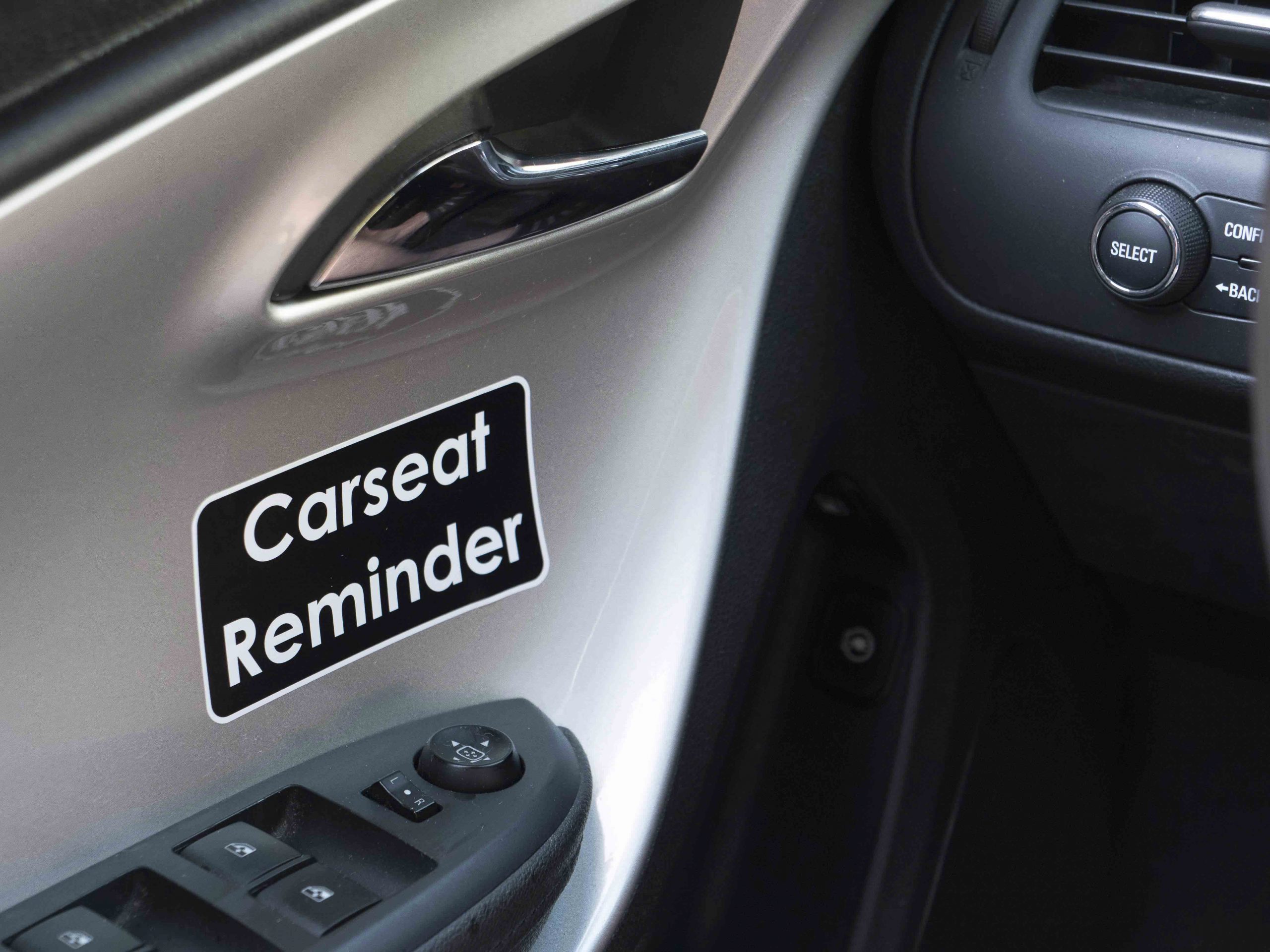 Backseat Baby Car Seat Sticker Reminders - 24/7 Moms