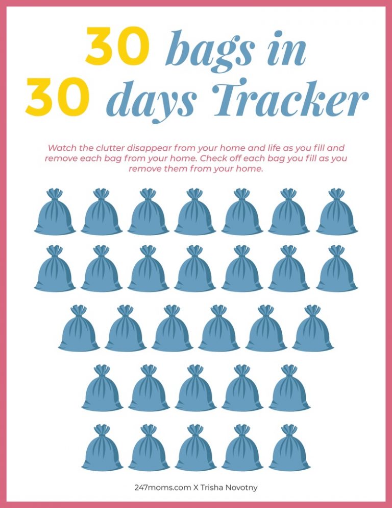 Join My 30 Bags in 30 Days Challenge - 24/7 Moms