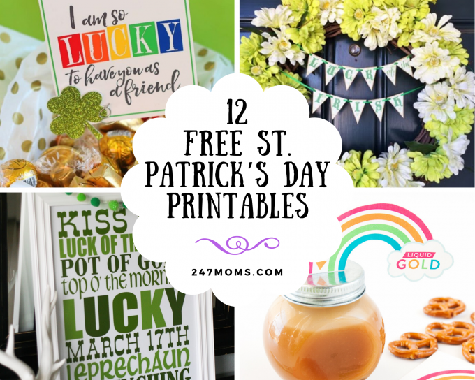 12 FREE St. Patrick’s Day Printables - 24/7 Moms