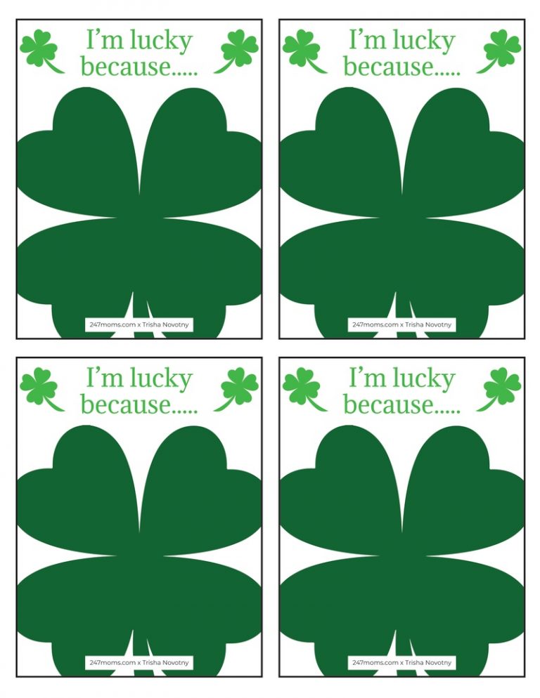 I'm Lucky Because ........... St. Patricks Day Tradition - 24/7 Moms