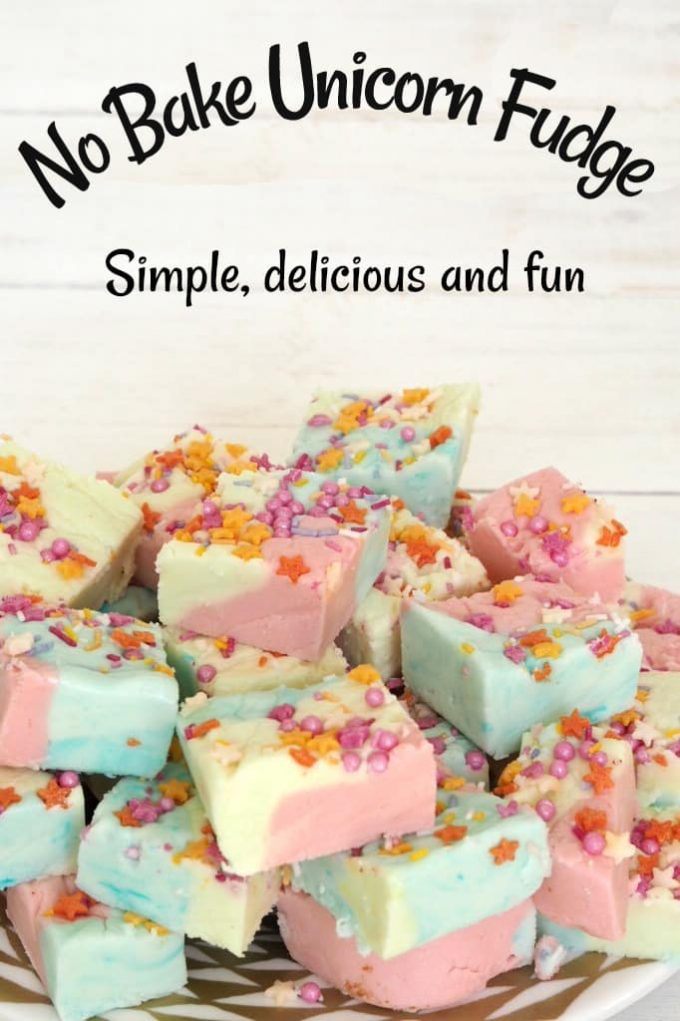 Day 98 - No-Bake Unicorn Fudge {100 Days of Summer Fun} - 24/7 Moms