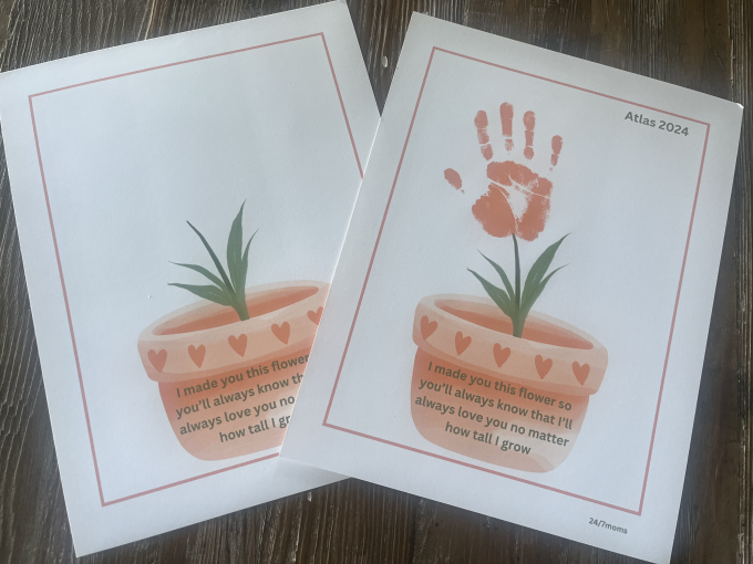 FREE Mothers Day Handprint Printables - 24/7 Moms